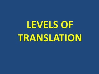 Introduction to Translation | PPT