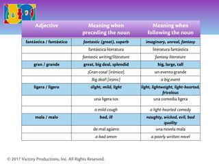 Translation Solutions: Adjective Inversion | PDF