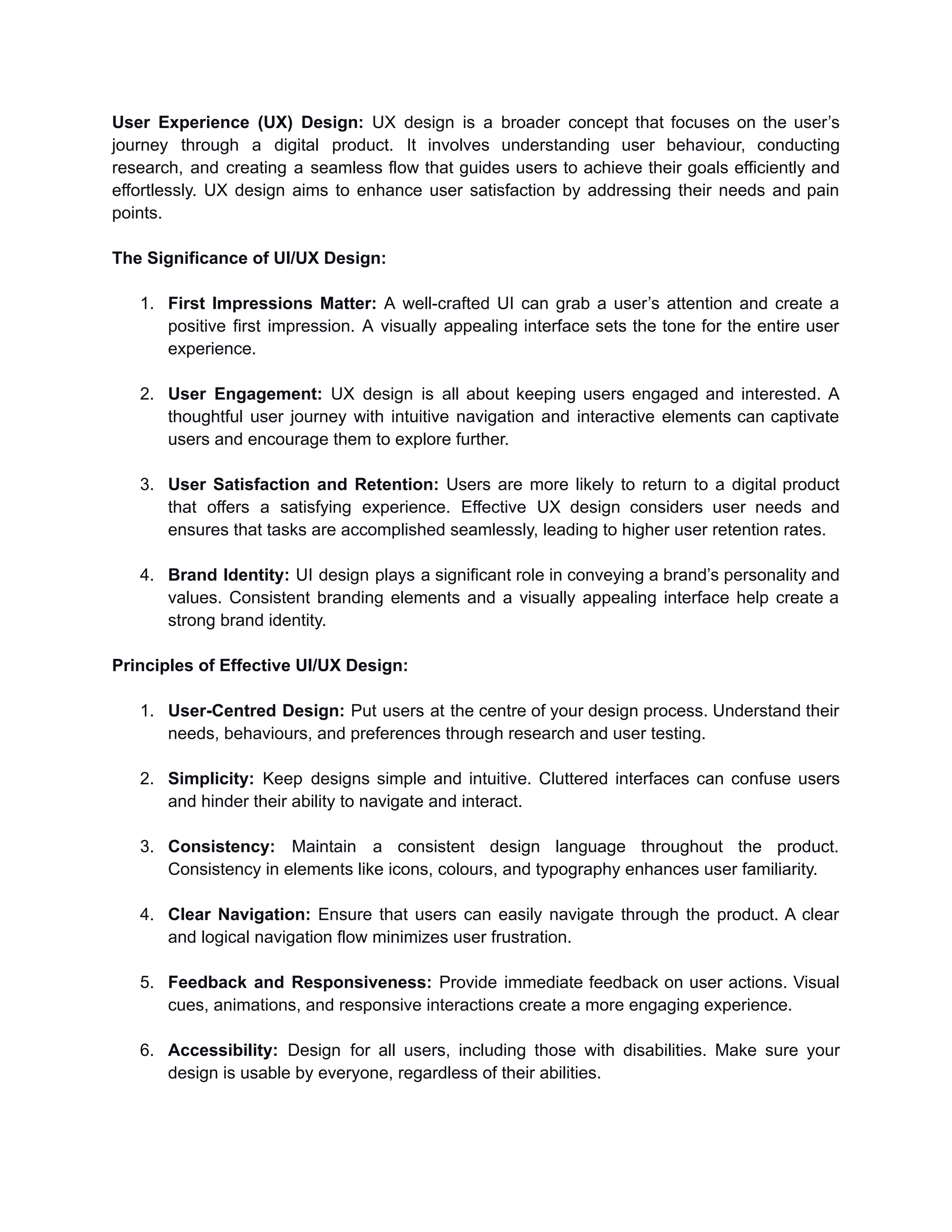 The Art of UI/UX Design: Creating Seamless Digital Experiences | PDF ...