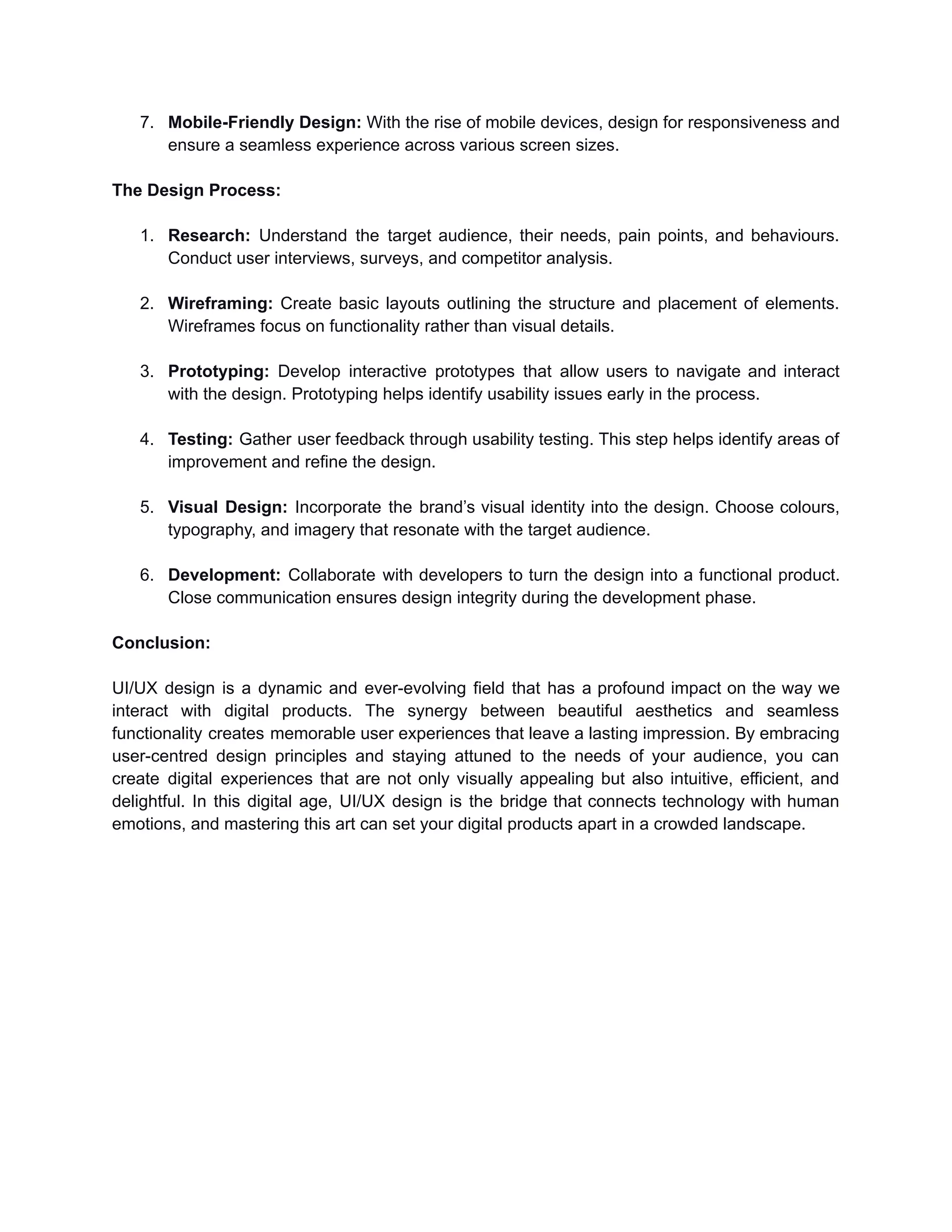 The Art of UI/UX Design: Creating Seamless Digital Experiences | PDF | Computing | Technology ...