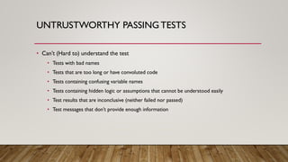 Reading Notes of The Art Of Unit Test Ch7 | PPT