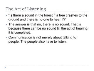 The art of verbal communication | PPTX | Technology & Computing