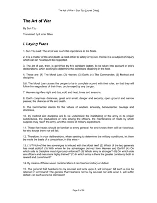 The art of war | PDF