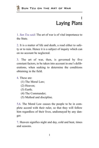 Sun Tzu • Arte da Guerra • The Art of War | PDF