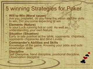 The Art Of War In Poker | PPT