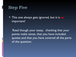 The art of writing an essay | PPT