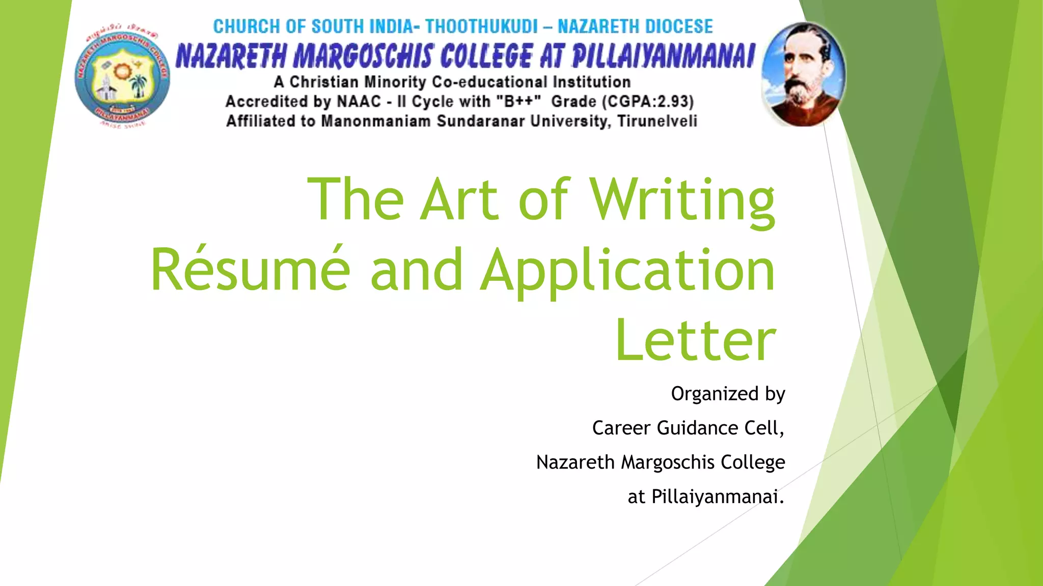 The art of writing resume and application letter | PPT