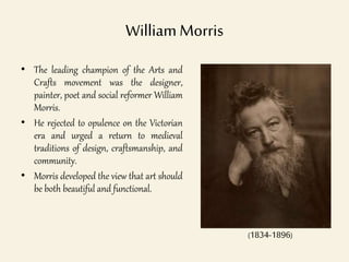 The arts and crafts movement brief | PPTX