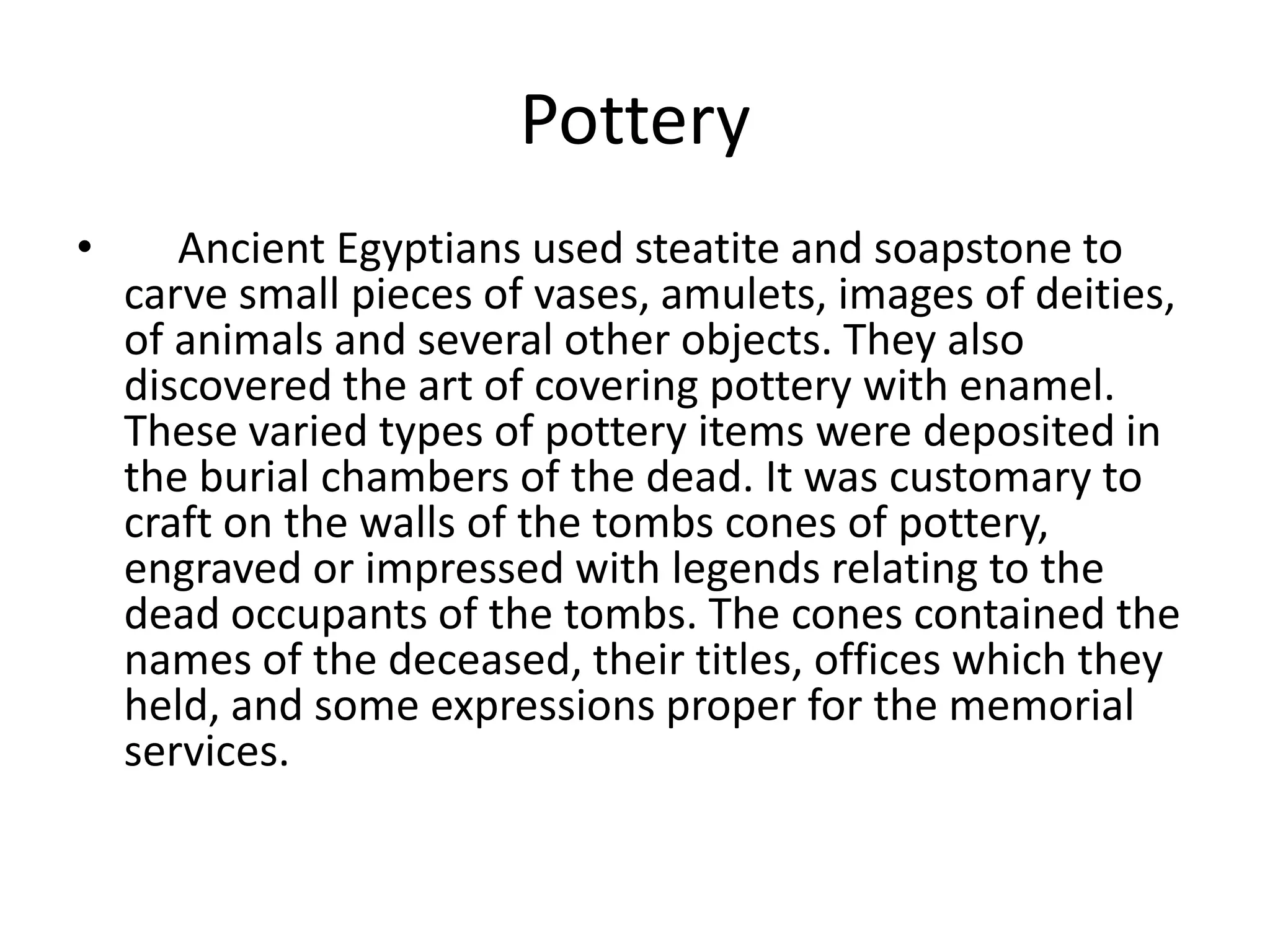 The arts and culture of egypt | PPTX