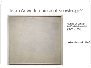 The arts and theory of knowledge | PPT