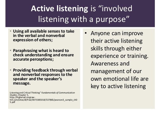 The art & science of listening