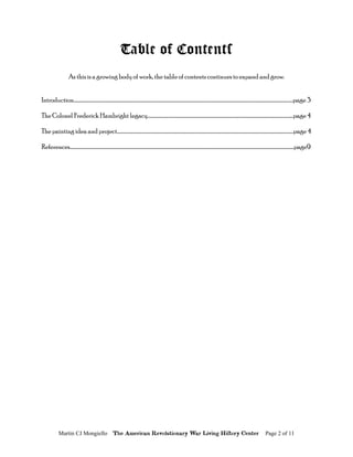 The ARWLHC Project On Colonel Frederick Hambright | PDF