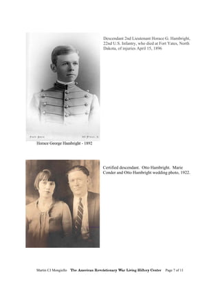 The ARWLHC Project On Colonel Frederick Hambright | PDF