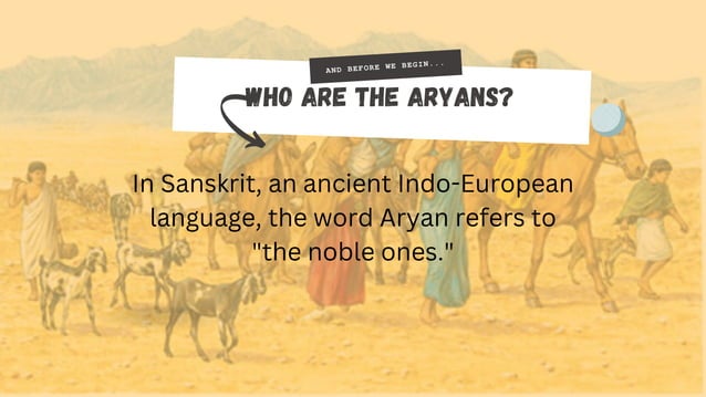 Get To Know The Aryans - World History 2 | PPT