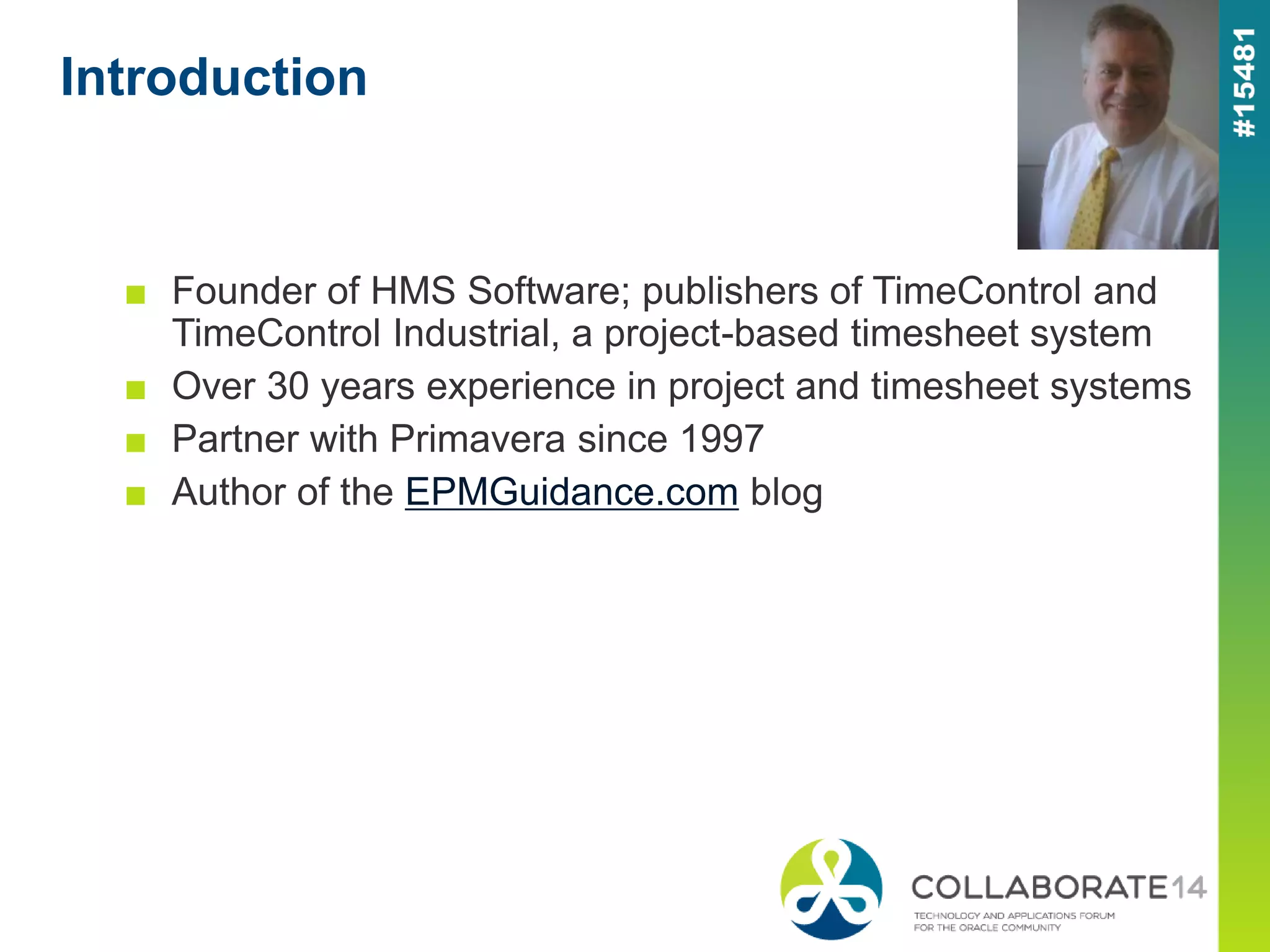 The As Built Schedule - Oracle Primavera Collaborate 14 | PDF