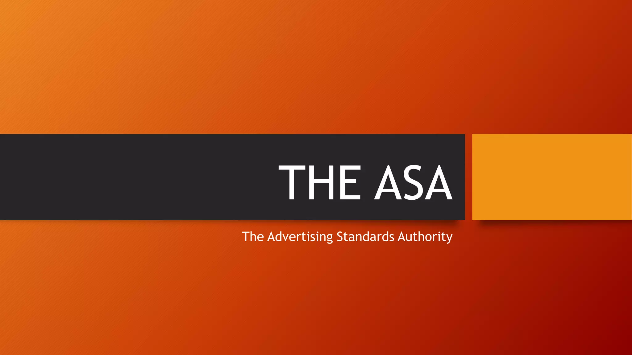 The asa powerpoint | PPTX