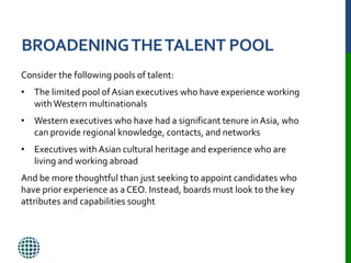 CTPartners - The 'Asianisation' of Australian Boards | PPTX