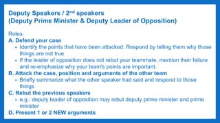 The asian parliamentary format | PDF