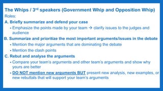 The asian parliamentary format | PDF