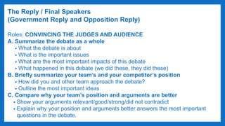 The asian parliamentary format | PDF