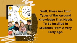 Importance of Knowledge In Learning | PDF