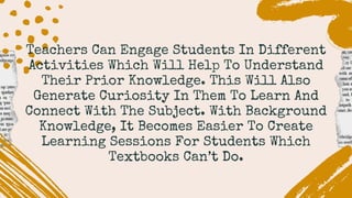 Importance of Knowledge In Learning | PDF