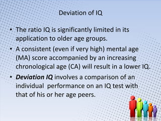 The assessment of intelligence | PPT