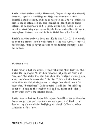 The AssignmentExamine Case Study A Young Caucasian Girl.docx