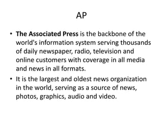 The associated press(ap) | PPT