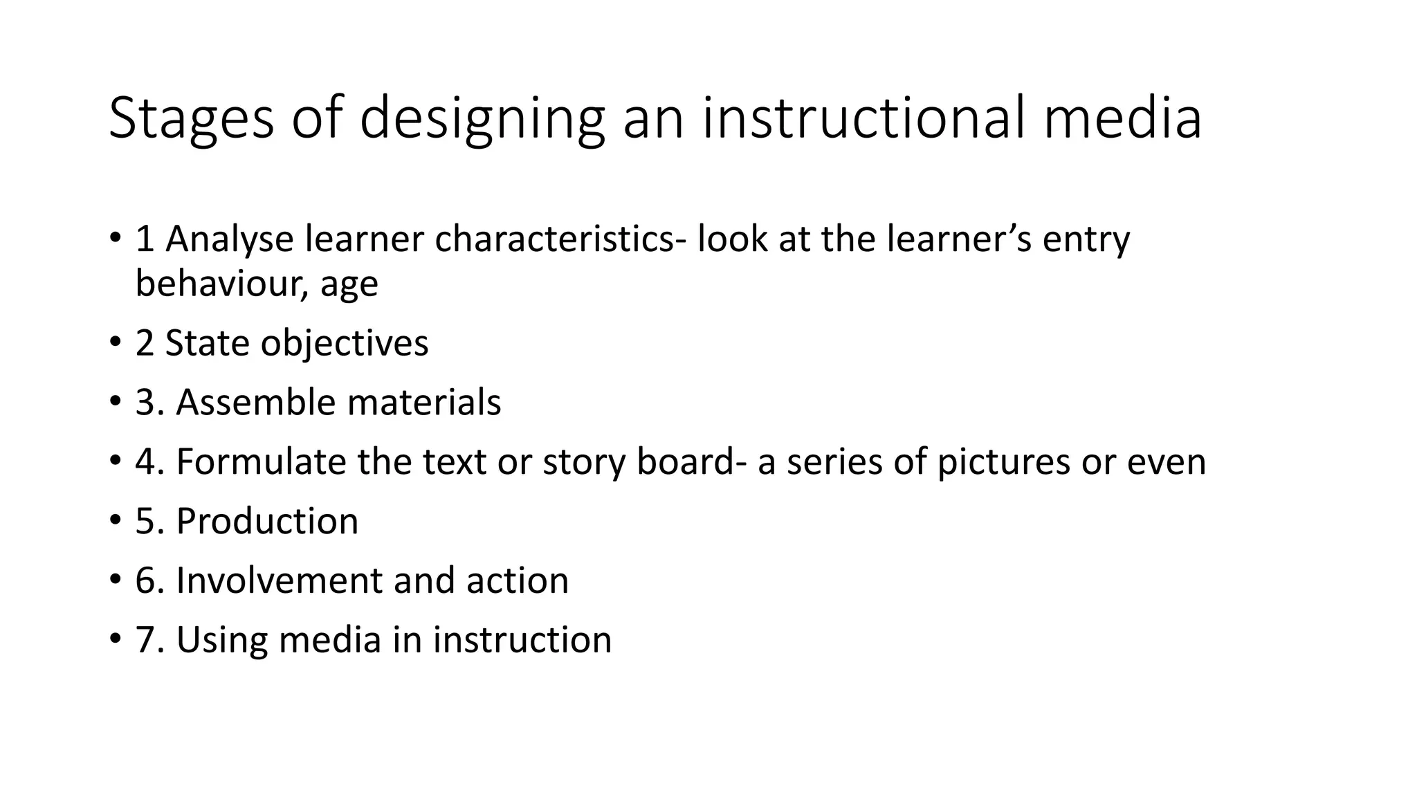 The Assure Model Model Of Learning Model Of Learning Model Of Learning