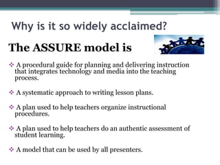 The assure model (1) | PPTX