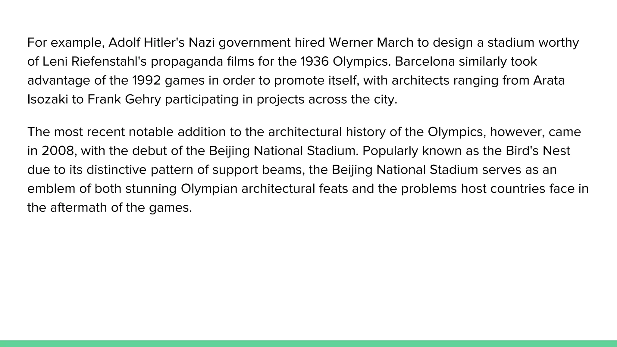 The Astonishing Marvel That is the Bird's Nest Stadium | PPTX