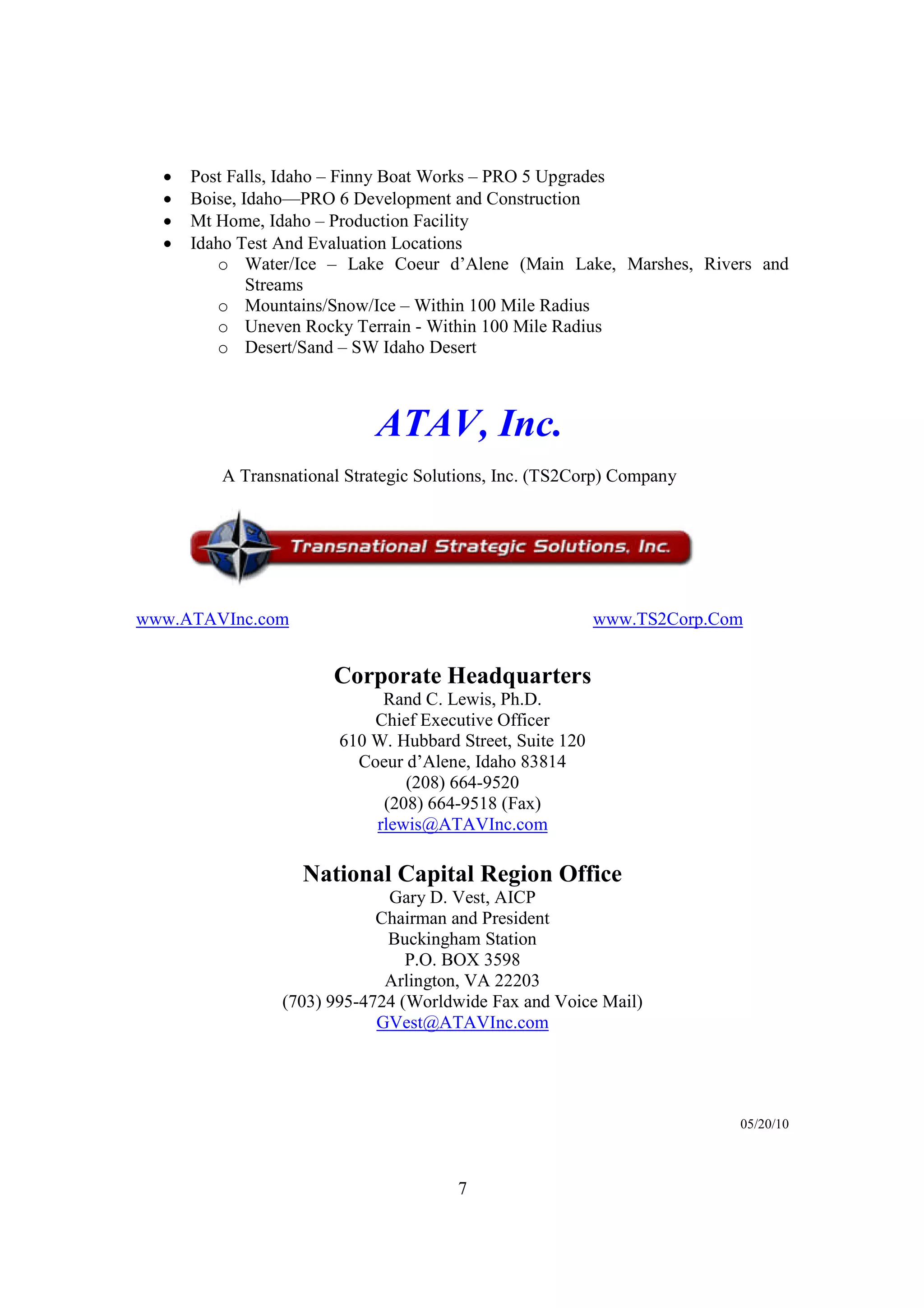 The ATAV Overview | PDF