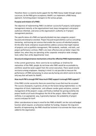 The AtekPC Project Management Office case study.docx