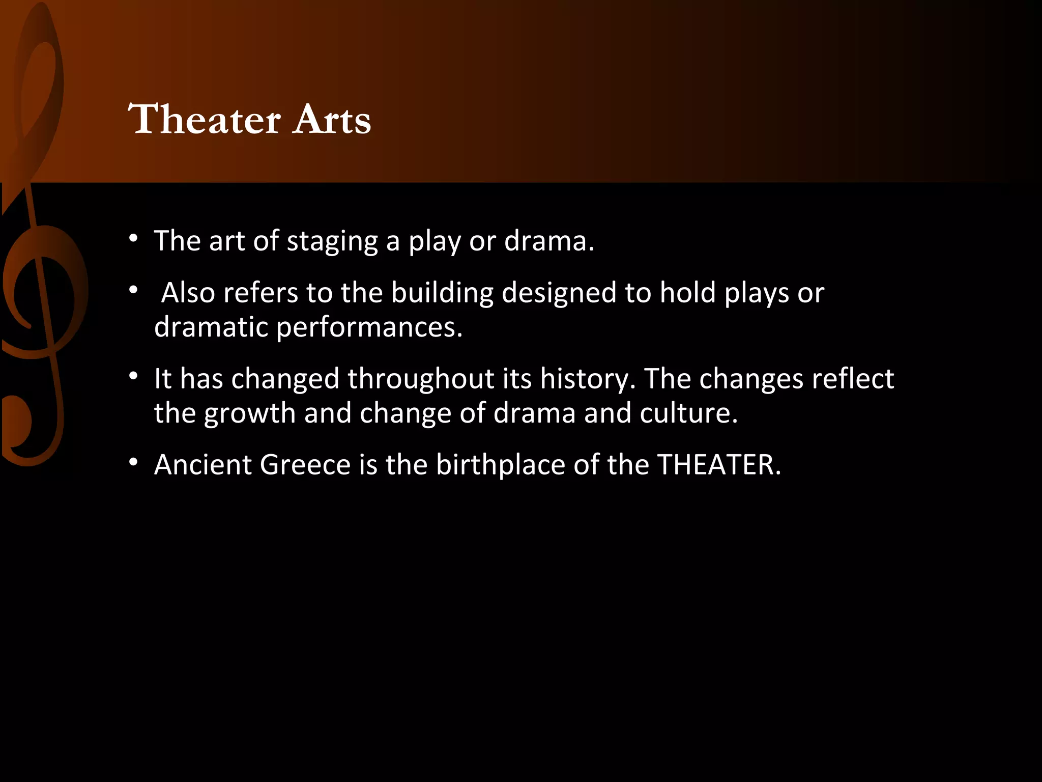 Theater | PPT | Theater | Fine Art