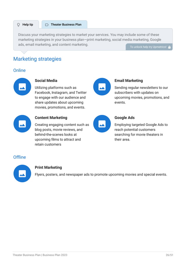 Theater Business Plan Example | Upmetrics | PDF | Business Accounting ...