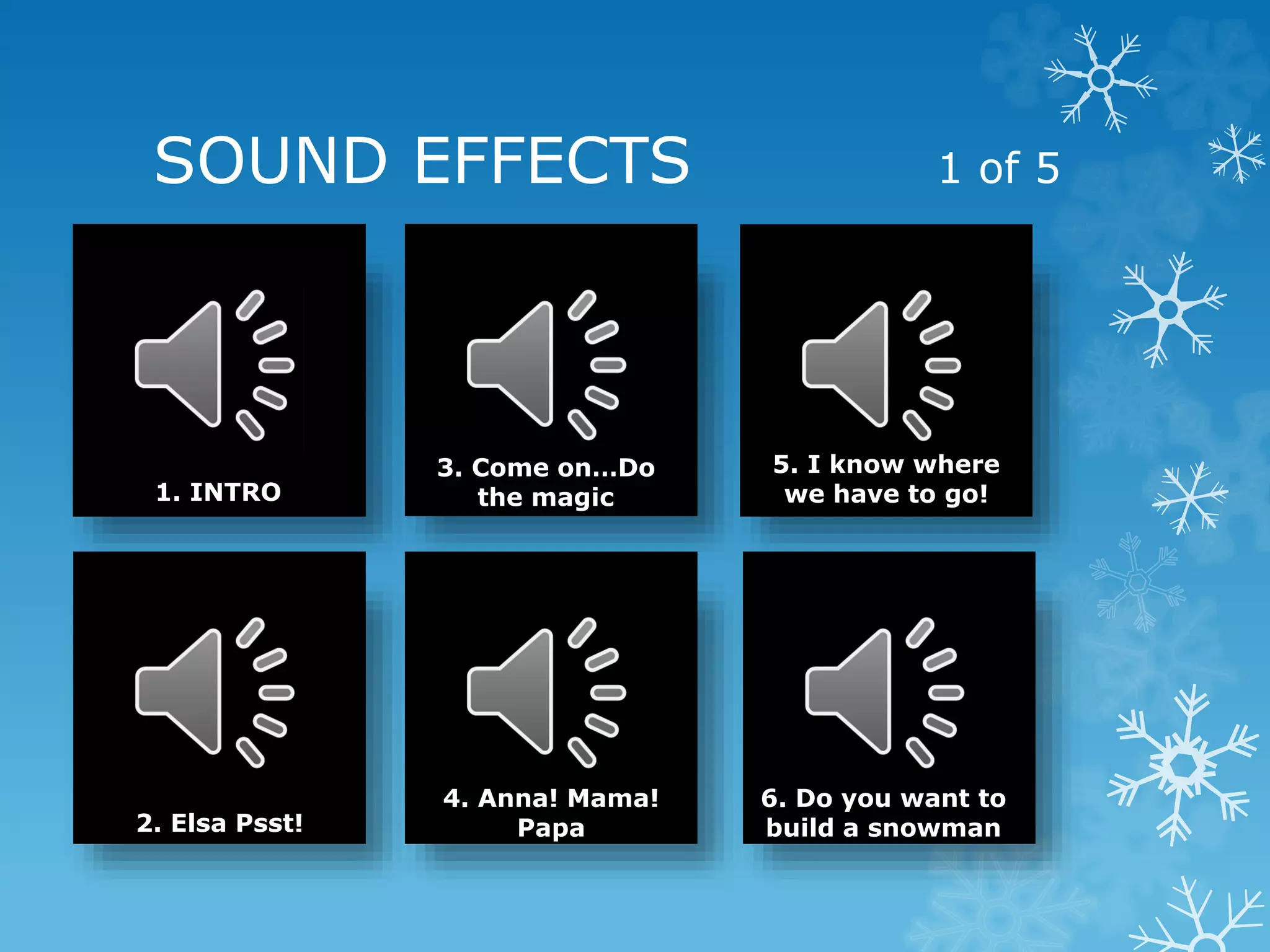 Frozen Sound Effects 9, 2014 | PPTX | Movies | Entertainment