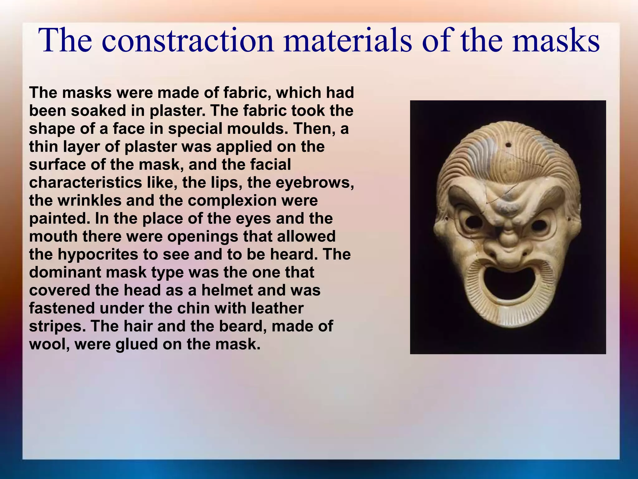 Theatre masks of ancient greece | PPT