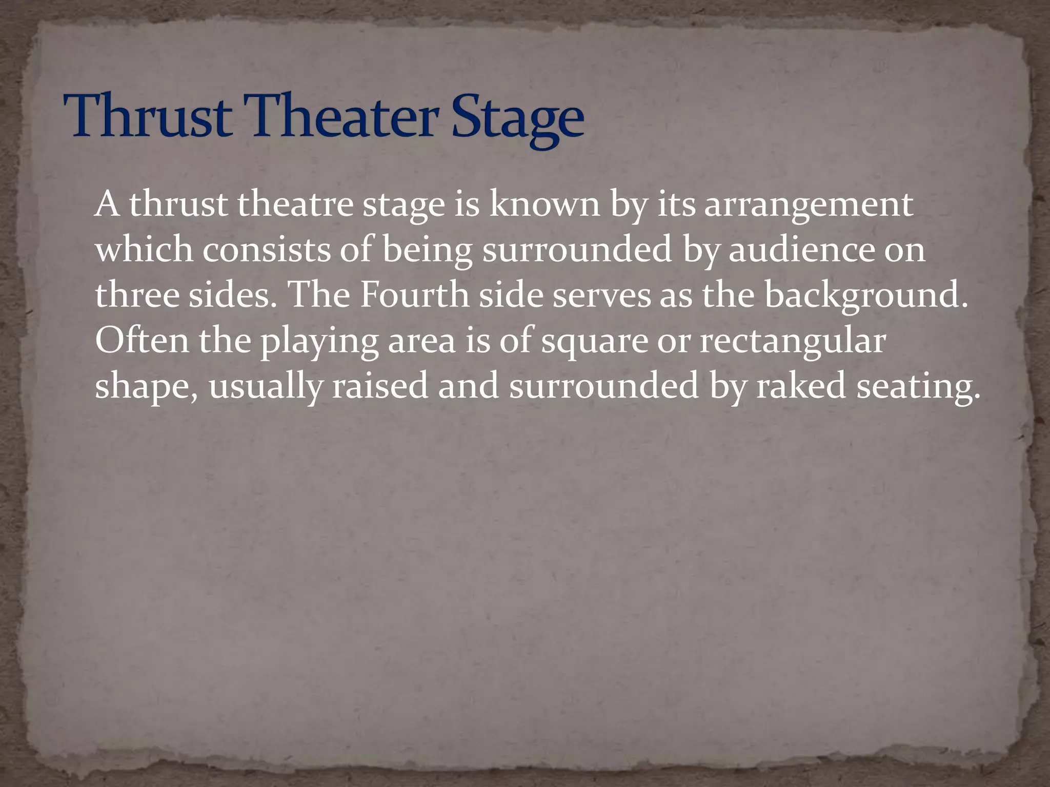 Theater stage types | PPTX