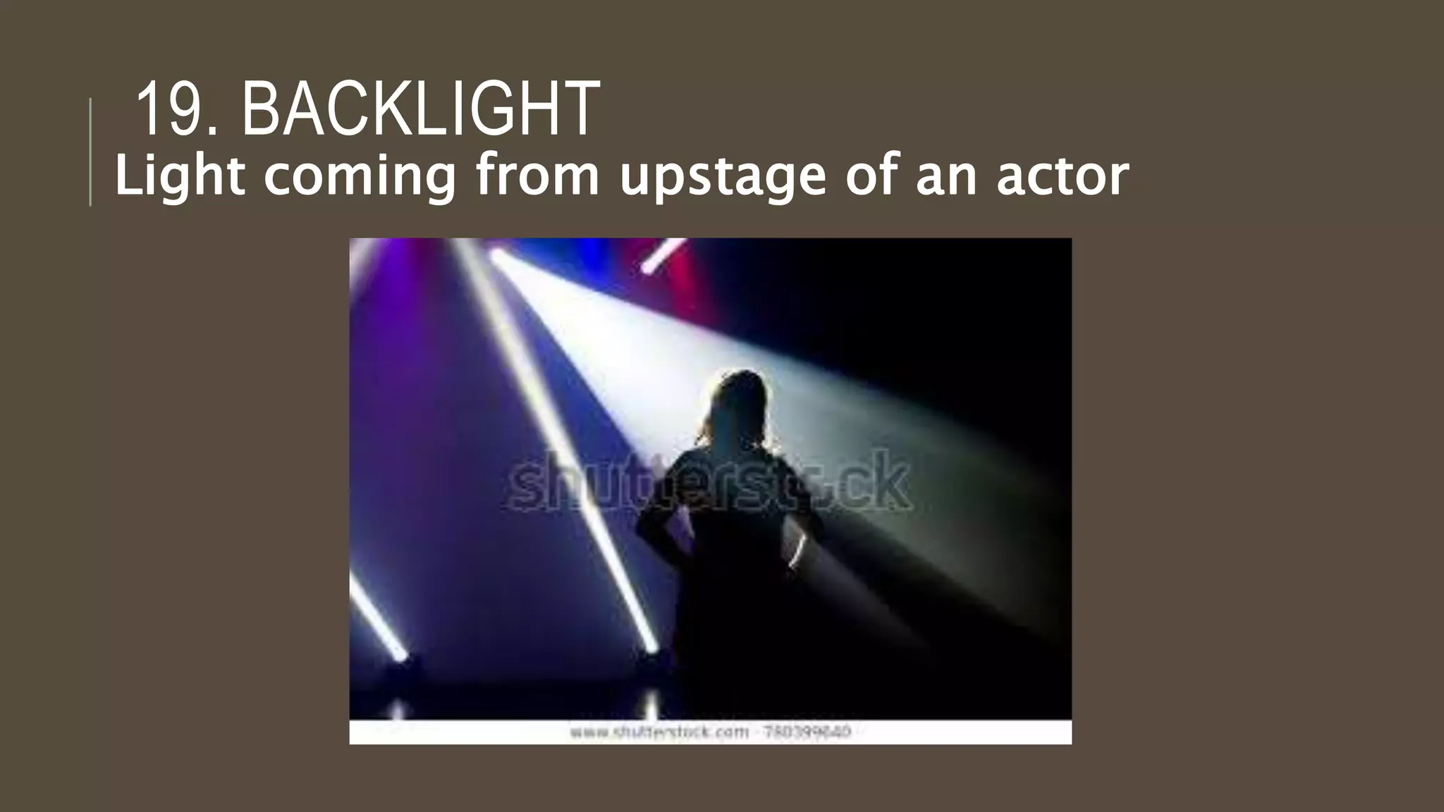 English 9 Theater technical vocabulary (equipment) | PPTX