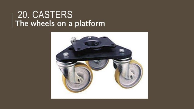 English 9 Theater technical vocabulary (equipment) | PPTX