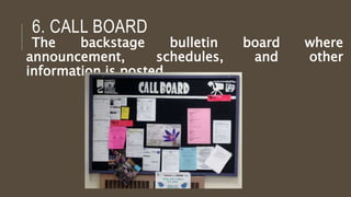 English 9 Theater technical vocabulary (equipment) | PPTX