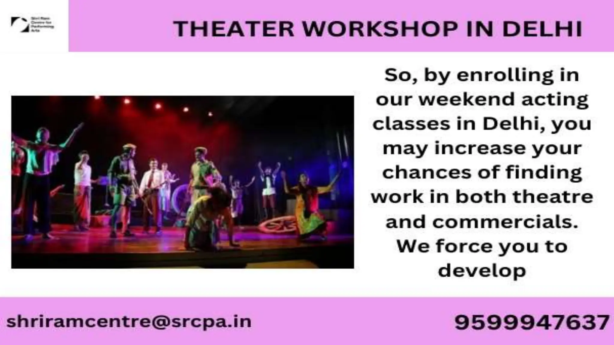theater workshop in delhi.pptx (Shree Ram Performing Art) | PPTX