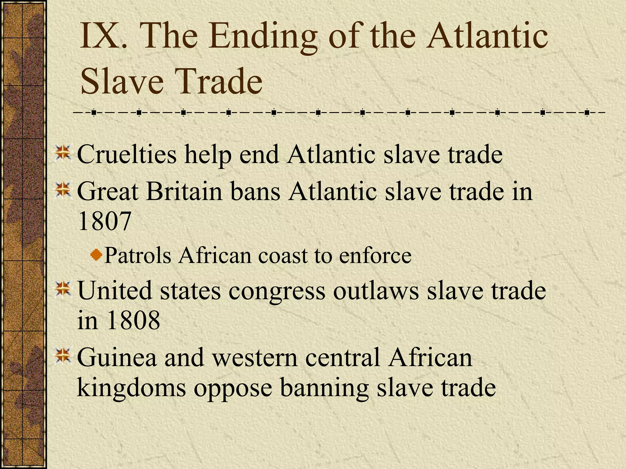 The atlantic slave trade | PPT