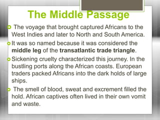 The Atlantic Slave Trade | PPTX