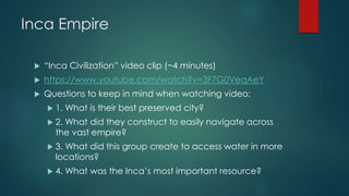 The atlantic world (aztec and inca) | PPTX