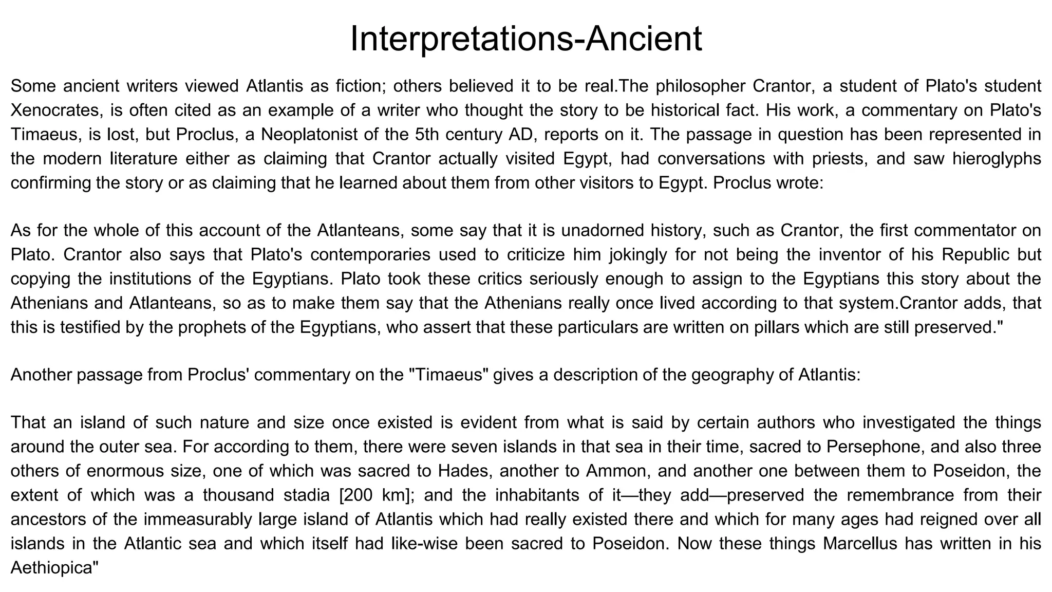 The Atlantis civilization | PPTX