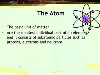 MATTER AND ATOMIC THEORY | PPT