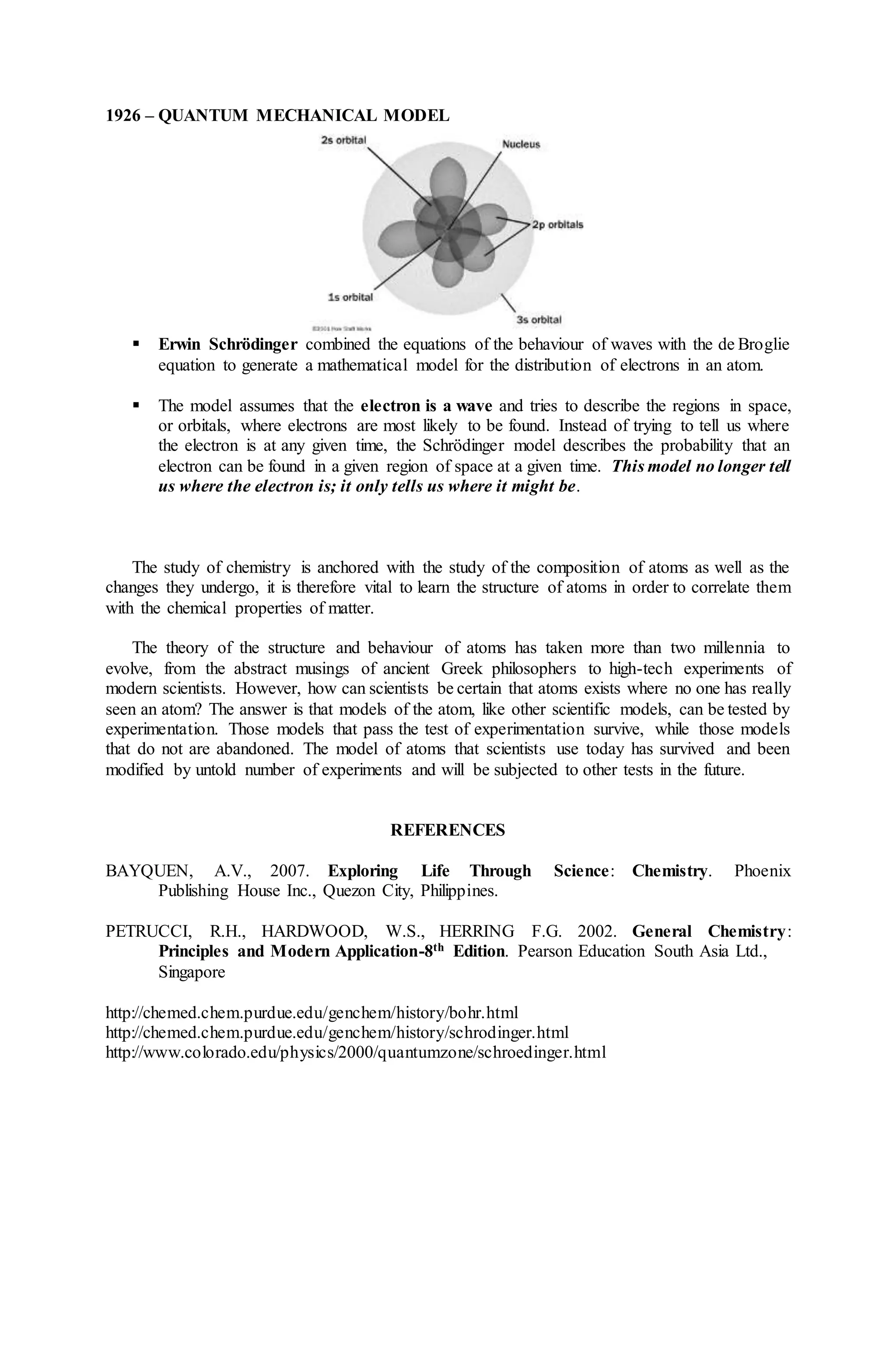 The atom (handouts) | DOCX
