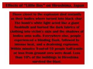 The atomic bomb | PPTX